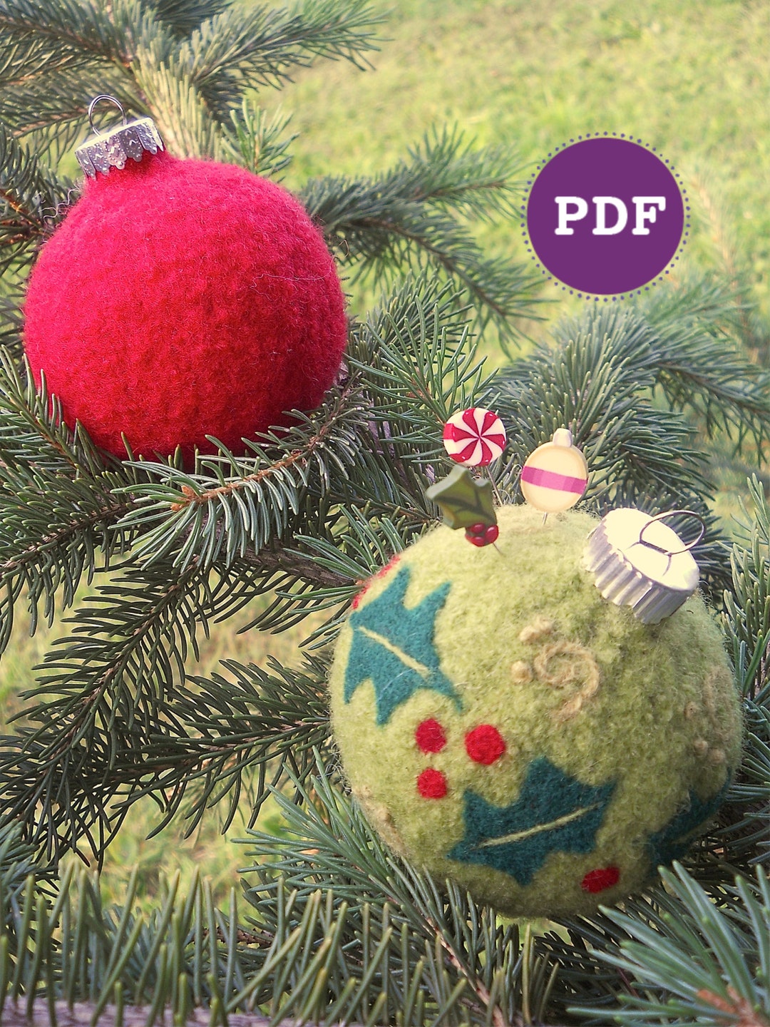 DECEMBER ORNAMENT PINCUSHION Pattern, a Holiday Ornament Pincushion ...