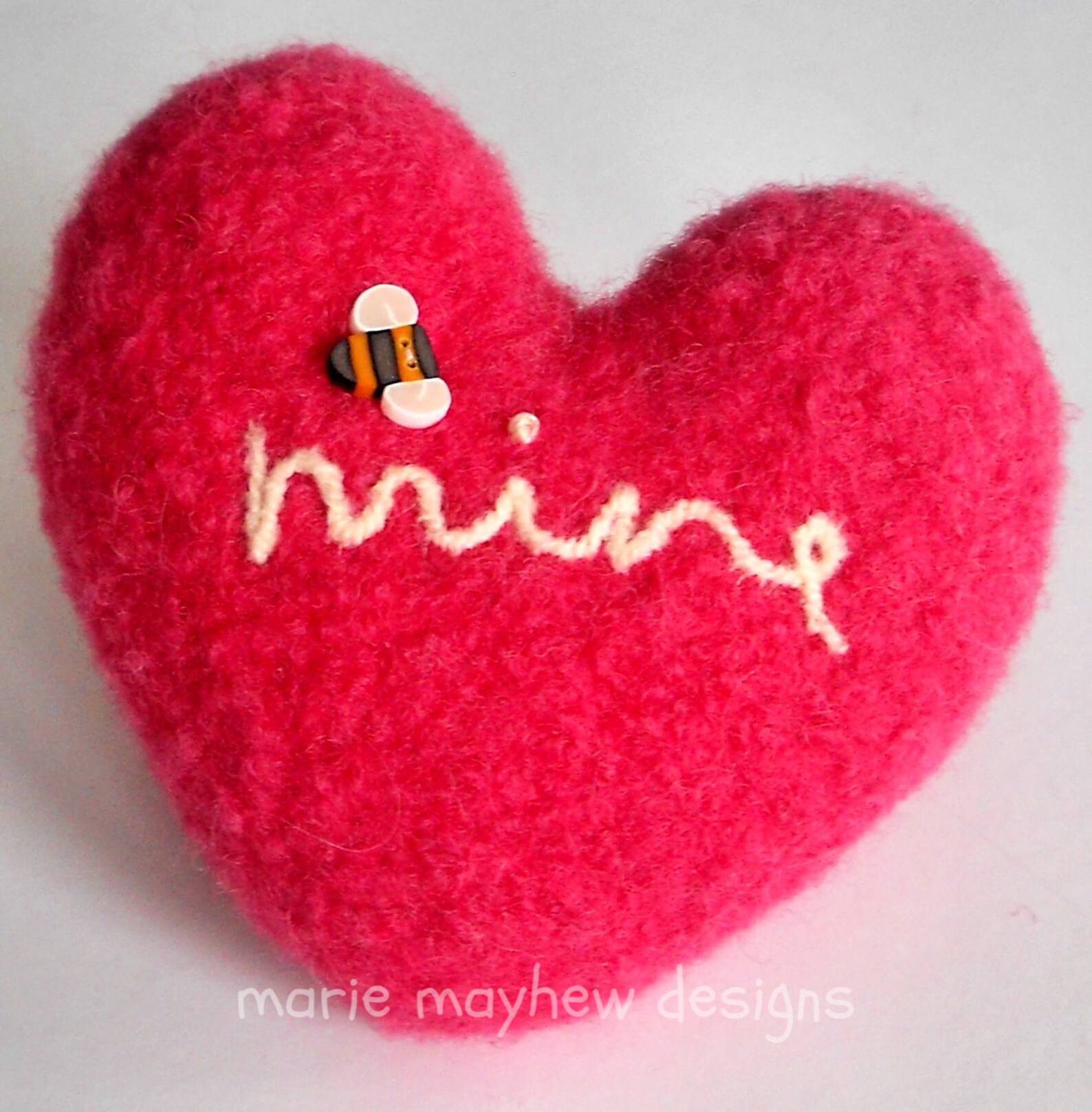 PDF-PATTERN. A Knit & Felt Wool Sweet Hearts Pattern. Great - Etsy