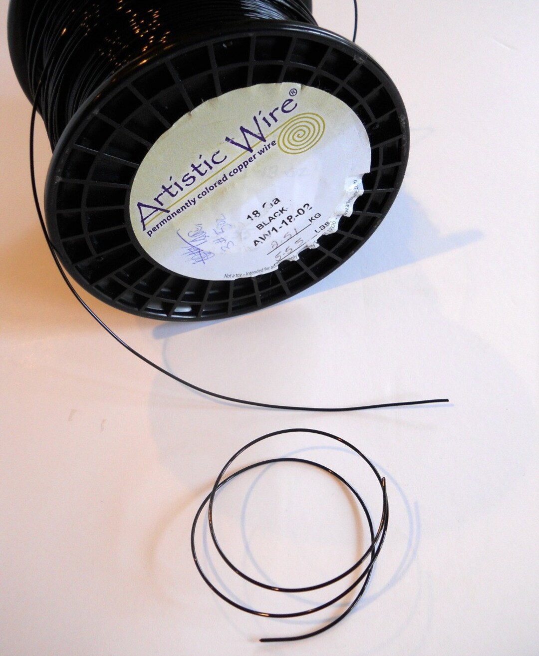 BLACK WIRE. Both 18 and 24 Gauge BLACK Wire Available. One Yard Length ...