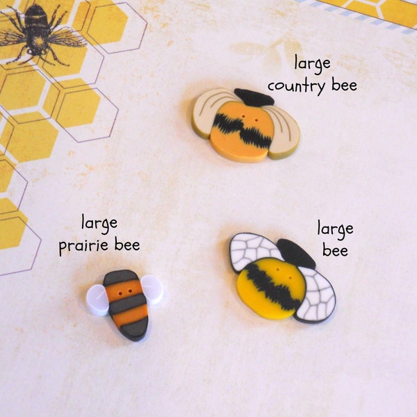 Bee Buttons - Etsy
