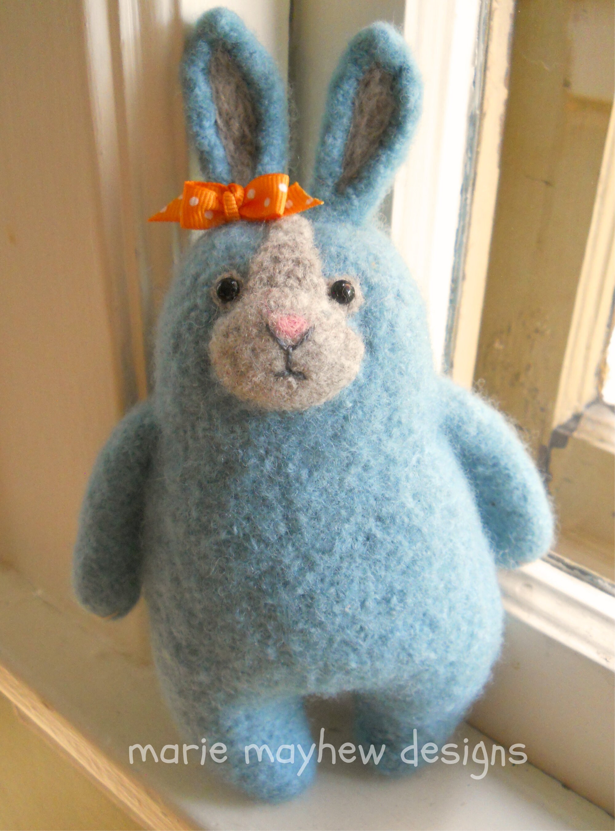 BUNNY RABBIT. Pdf-pattern Knit Bunny Felted Bunny Woodland | Etsy