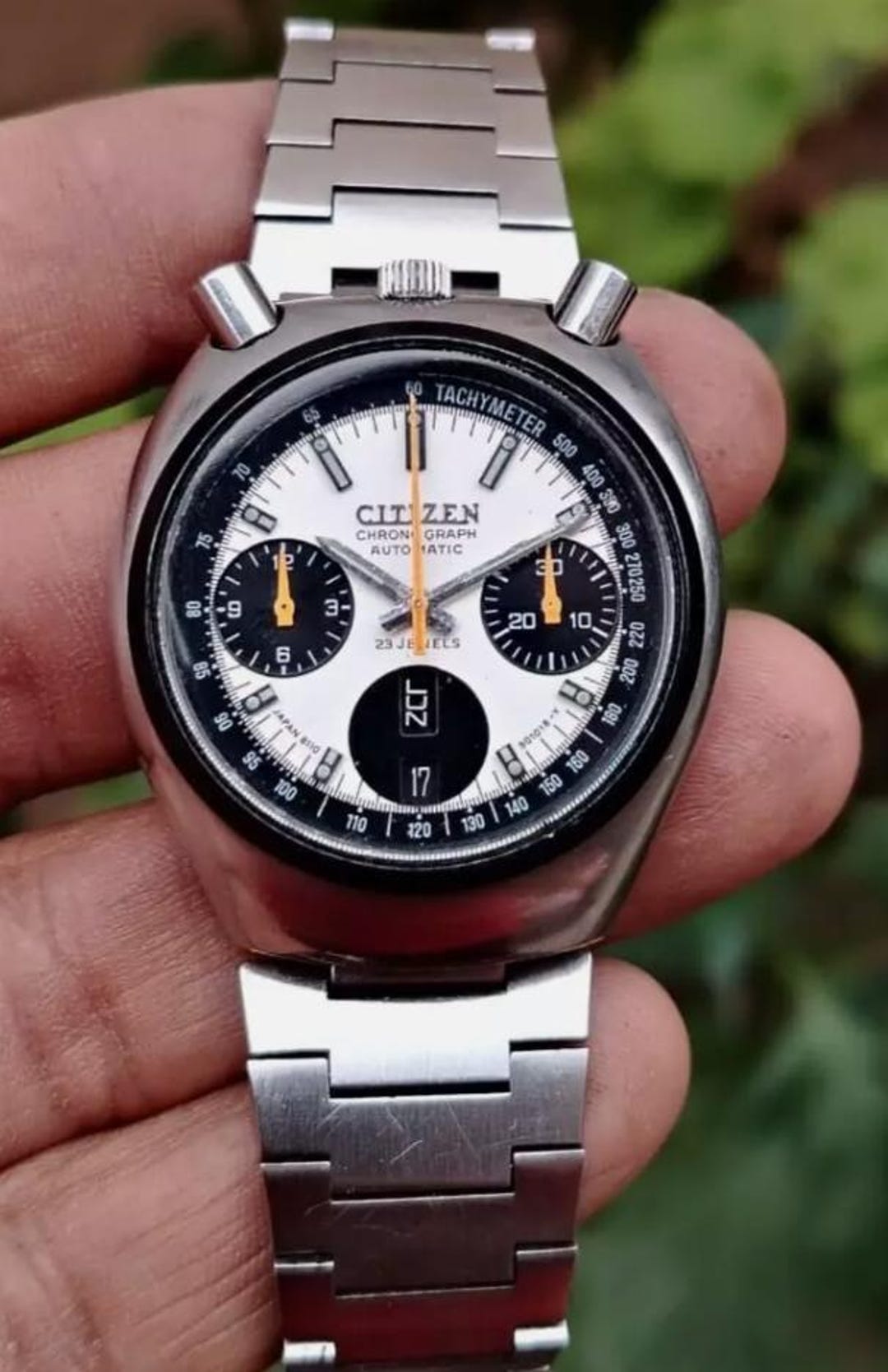 Vintage Reloj Citizen Chronograph Bullhead Panda Ref.67-9011 De Los ...