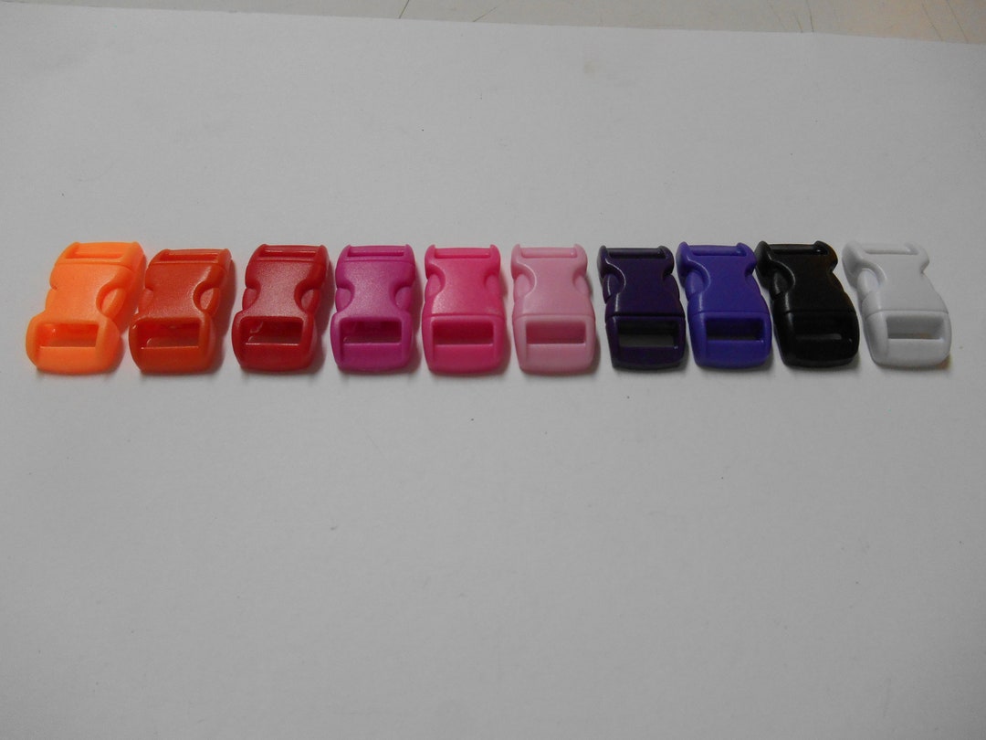 Hard Plastic Mini 1" X 1/2" Parachute Clips~your Choice of Colors ...