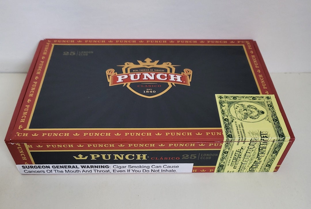 Wood & Chipboard punch EMPTY Cigar Box - Etsy