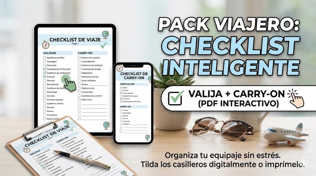 Checklist Inteligente Para Maleta Y Mochila O Carry on - Ultimate ...