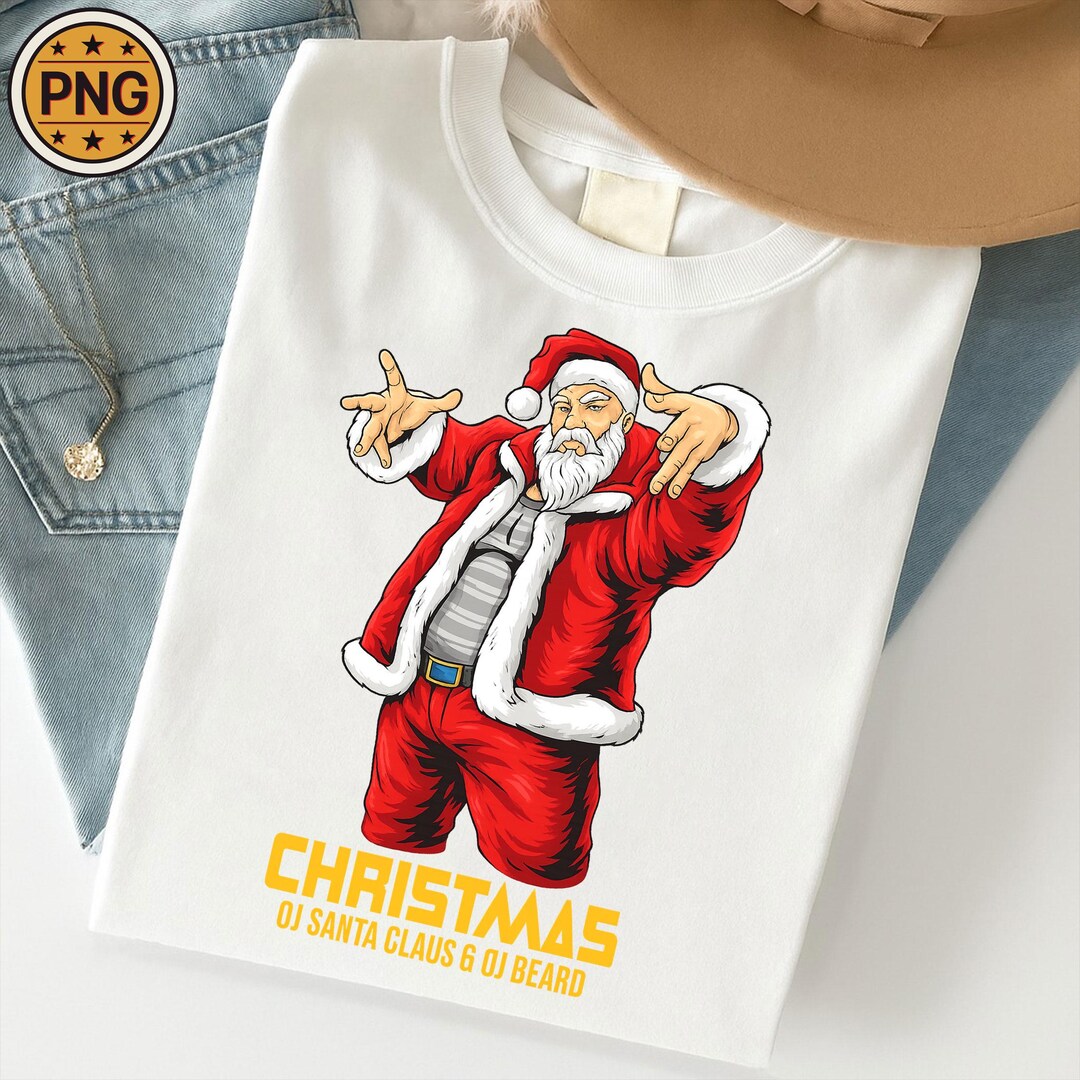 Swag Santa Png, Gangsta Hip-hop Santa Png, Cool Holiday Png, Funny ...