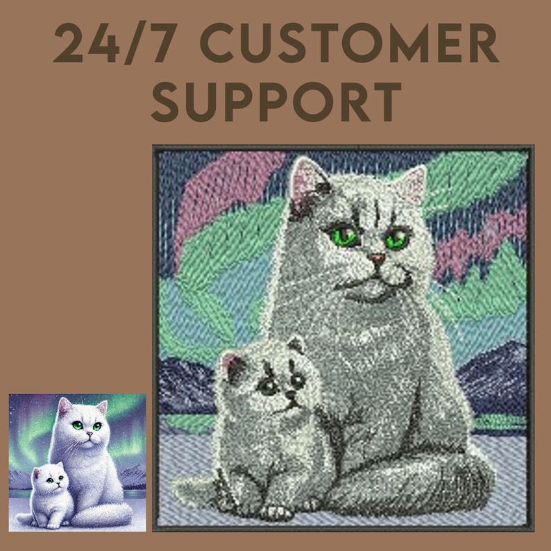 Custom Cat Embroidery Design Files, Custom Dog Embroidery Design Files ...