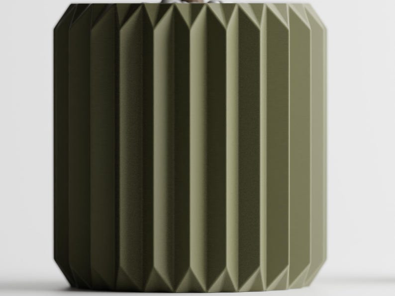 Large Ribbed Plant Pot – Modern Textured Design for Indoor & Outdoor ...