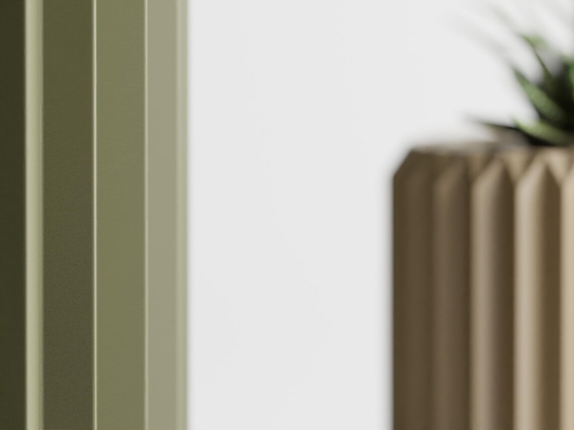 Large Ribbed Plant Pot – Modern Textured Design for Indoor & Outdoor ...