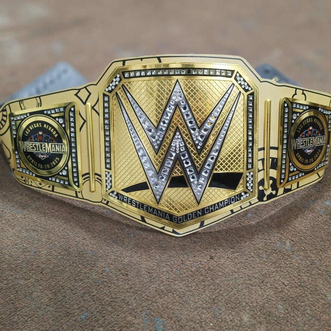 2025 Wrestlemania 41 Log Vegas Heavyweight Wrestling Championship Belt ...
