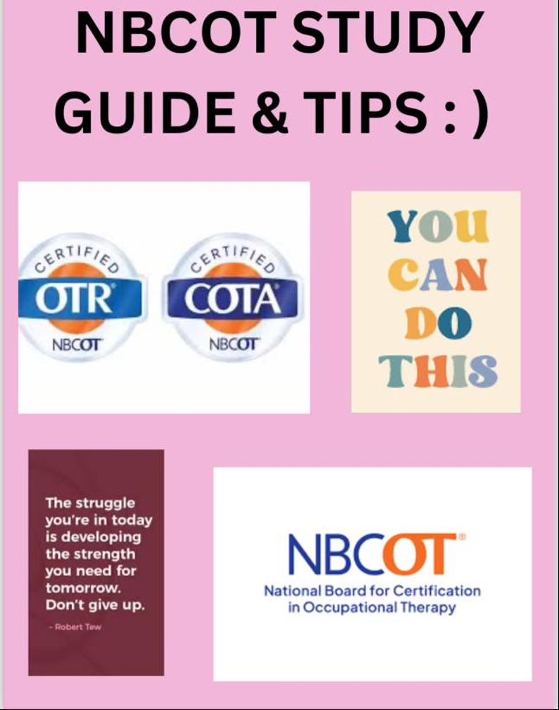 NBCOT Prep Guide: How I Improved My Score From 417 to 453 - Etsy