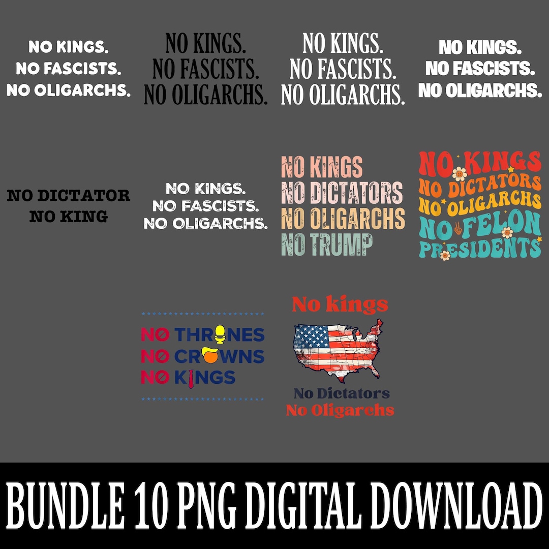 No Kings No Dictators No Oligarchs PNG, Funny Political Quote Clipart ...
