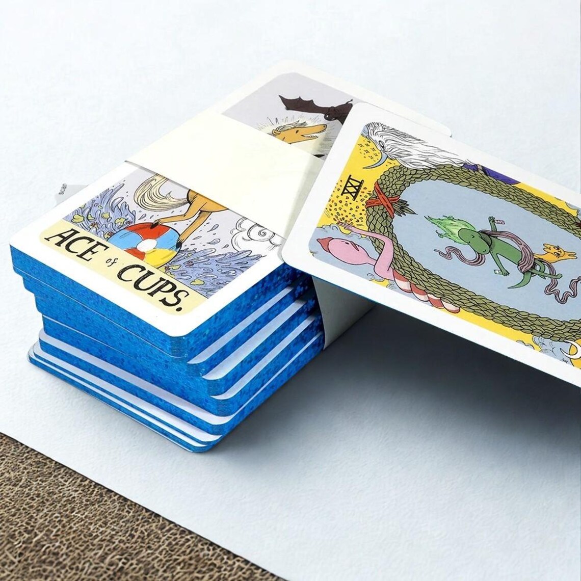 Adventure Time Tarot Deck in Tin: Gold-plated Edge, Whimsical ...