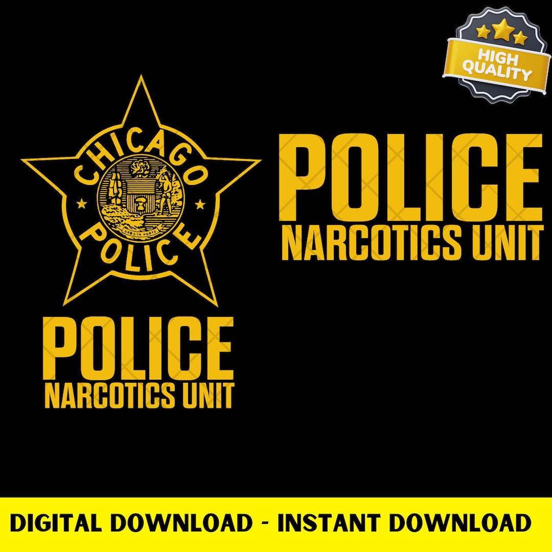 Chicago Police Narcotics Unit SVG PNG - Duty Badge Design for Law ...