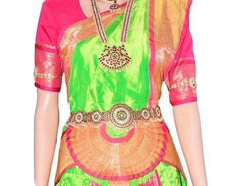 ROYAL PINK Bharatanatyam Dress | Premium Art Silk | Nutan Dance ...