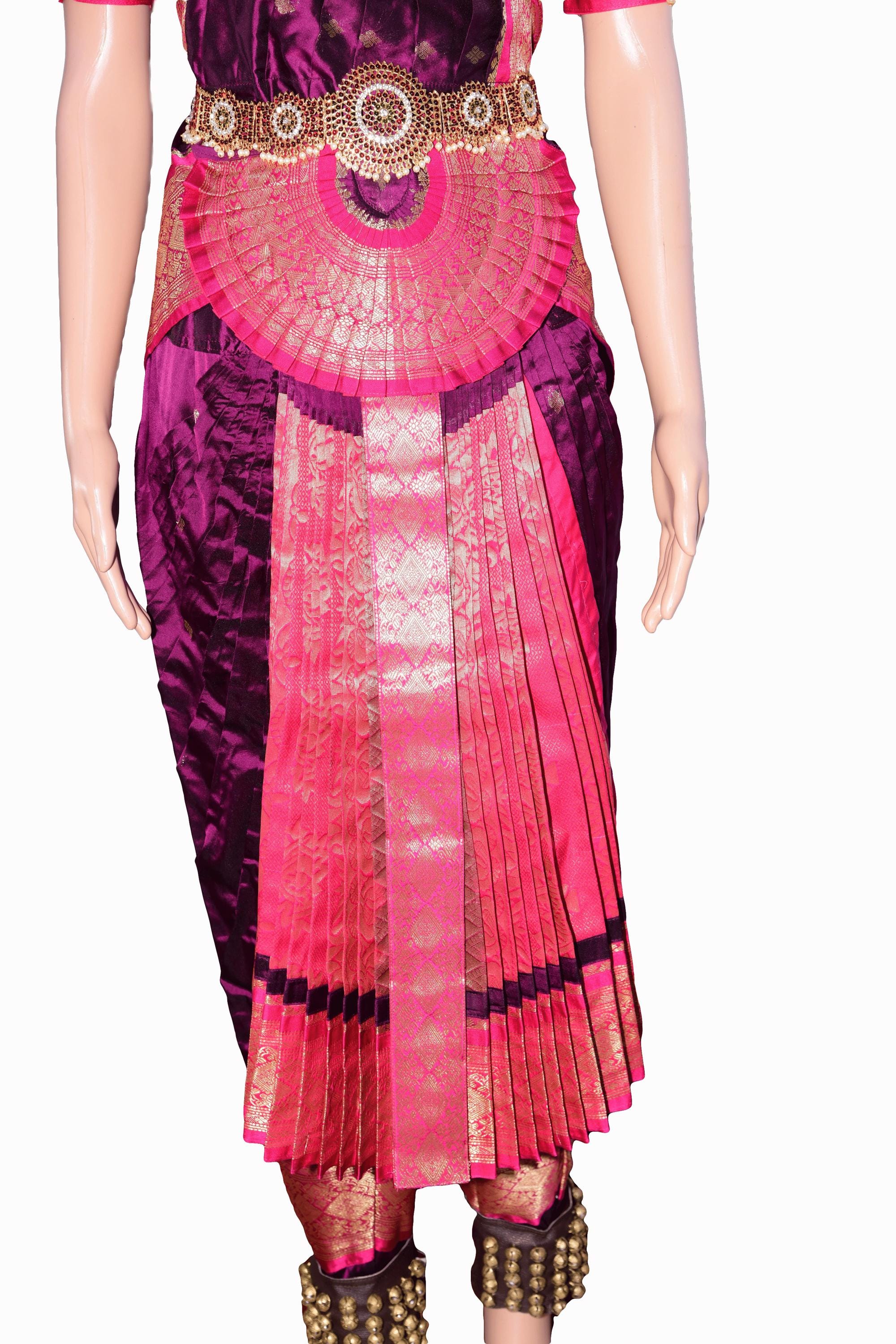 ROYAL PINK Bharatanatyam Dress | Premium Art Silk | Nutan Dance ...