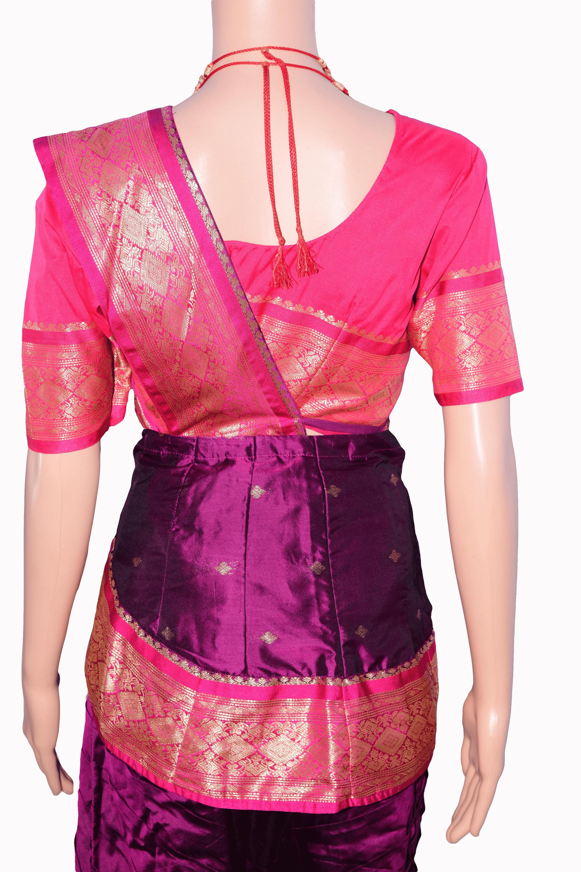 ROYAL PINK Bharatanatyam Dress | Premium Art Silk | Nutan Dance ...