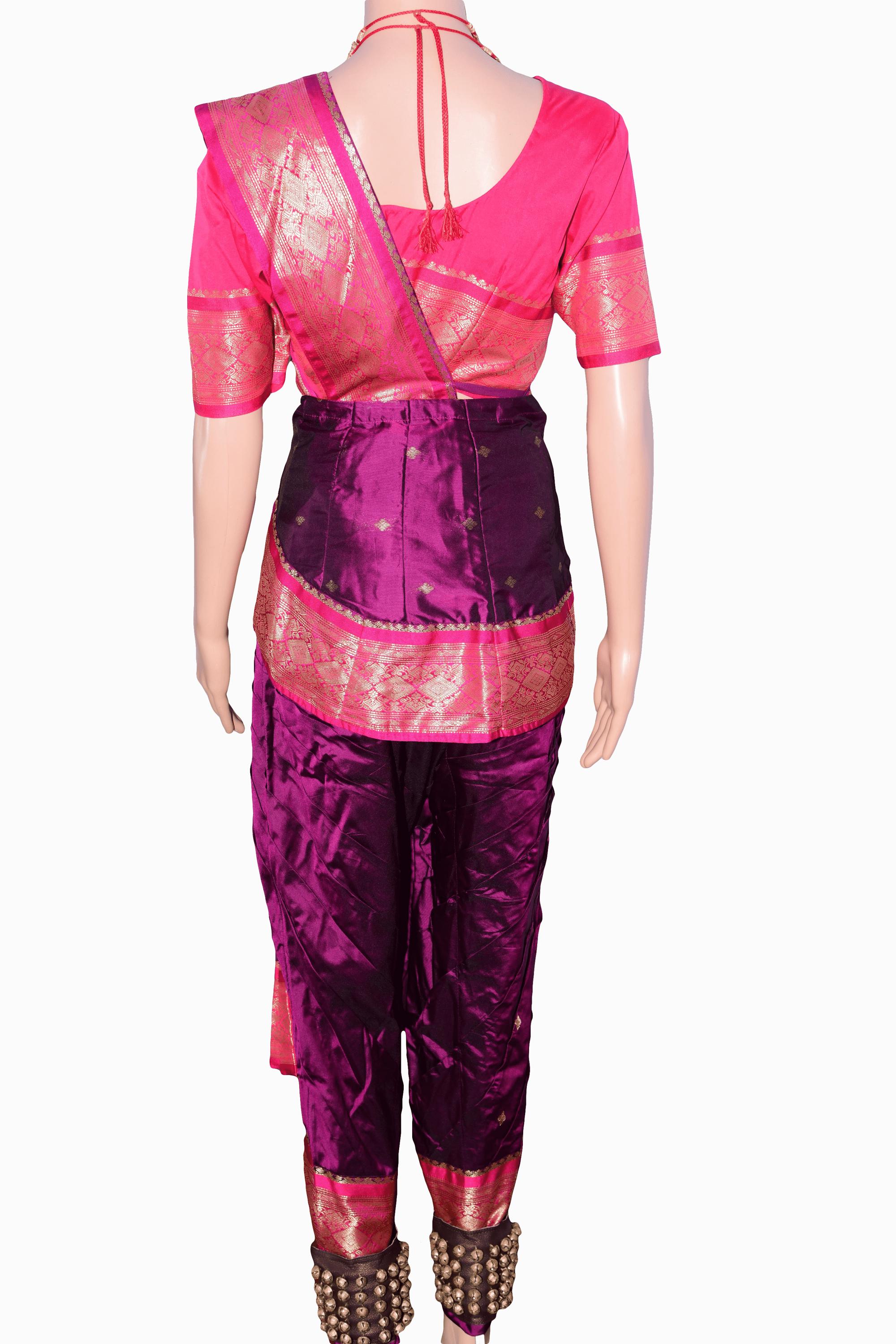 ROYAL PINK Bharatanatyam Dress | Premium Art Silk | Nutan Dance ...