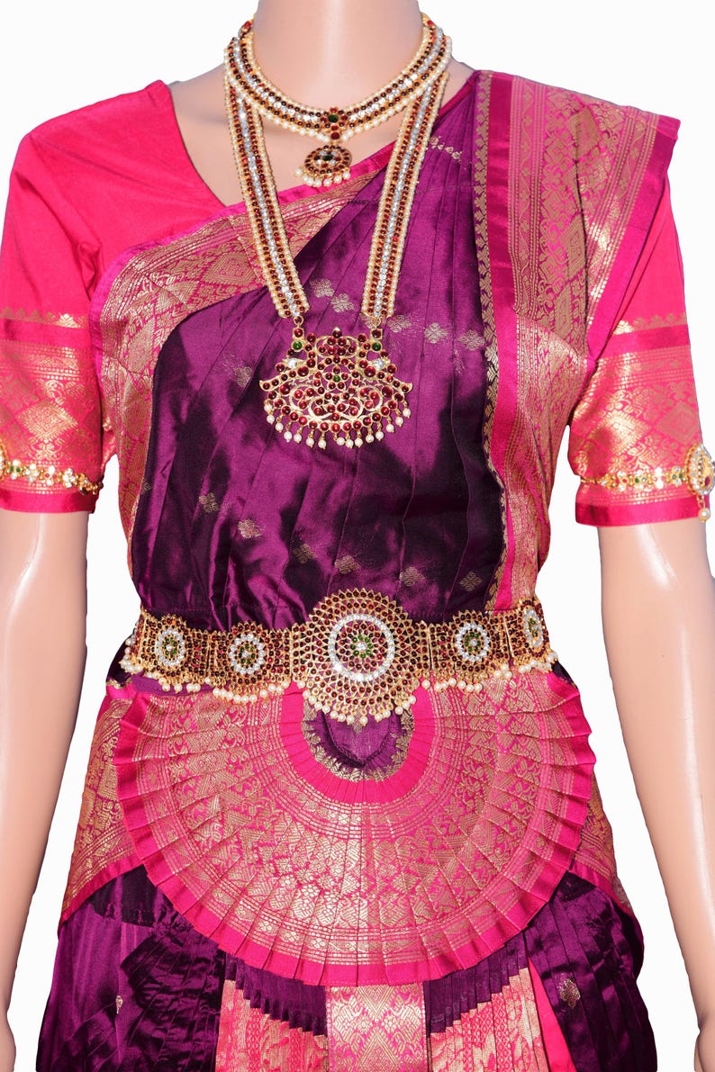 ROYAL PINK Bharatanatyam Dress | Premium Art Silk | Nutan Dance ...