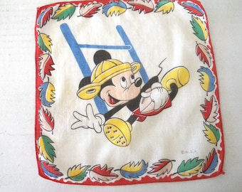 Mickey Mouse Hankie - Etsy