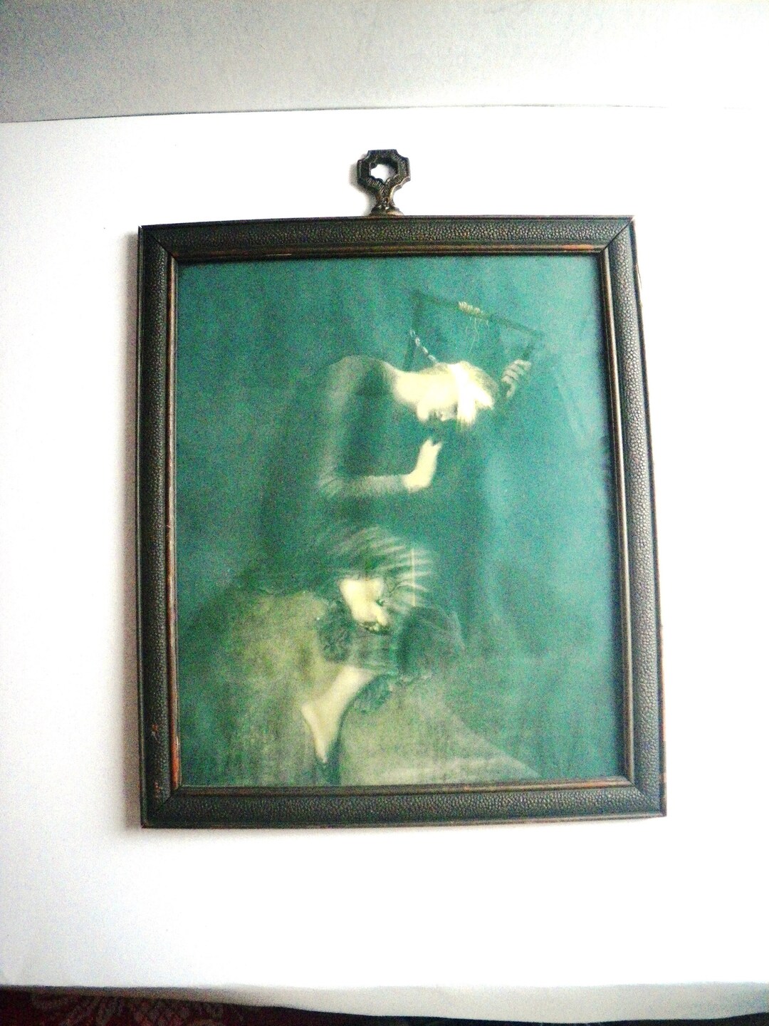 Late 1800s Aesthetic Era Wood Frame, as Is, Pebbled Texture, "hope ...