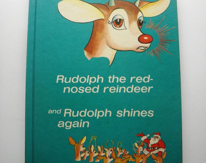 1930s Rudolph the Red-nosed Reindeer, & Rudolph Shines Again Children's ...