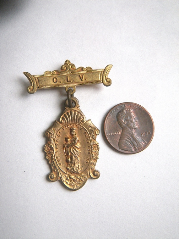 Our Lady of Victory. Saint Virgin Mary and Jesus. Ant… - Gem