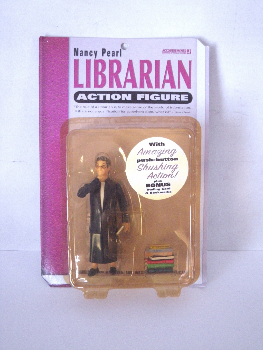 2003 Nancy Pearl Librarian Action Figure, New in Box, Trading Cards ...