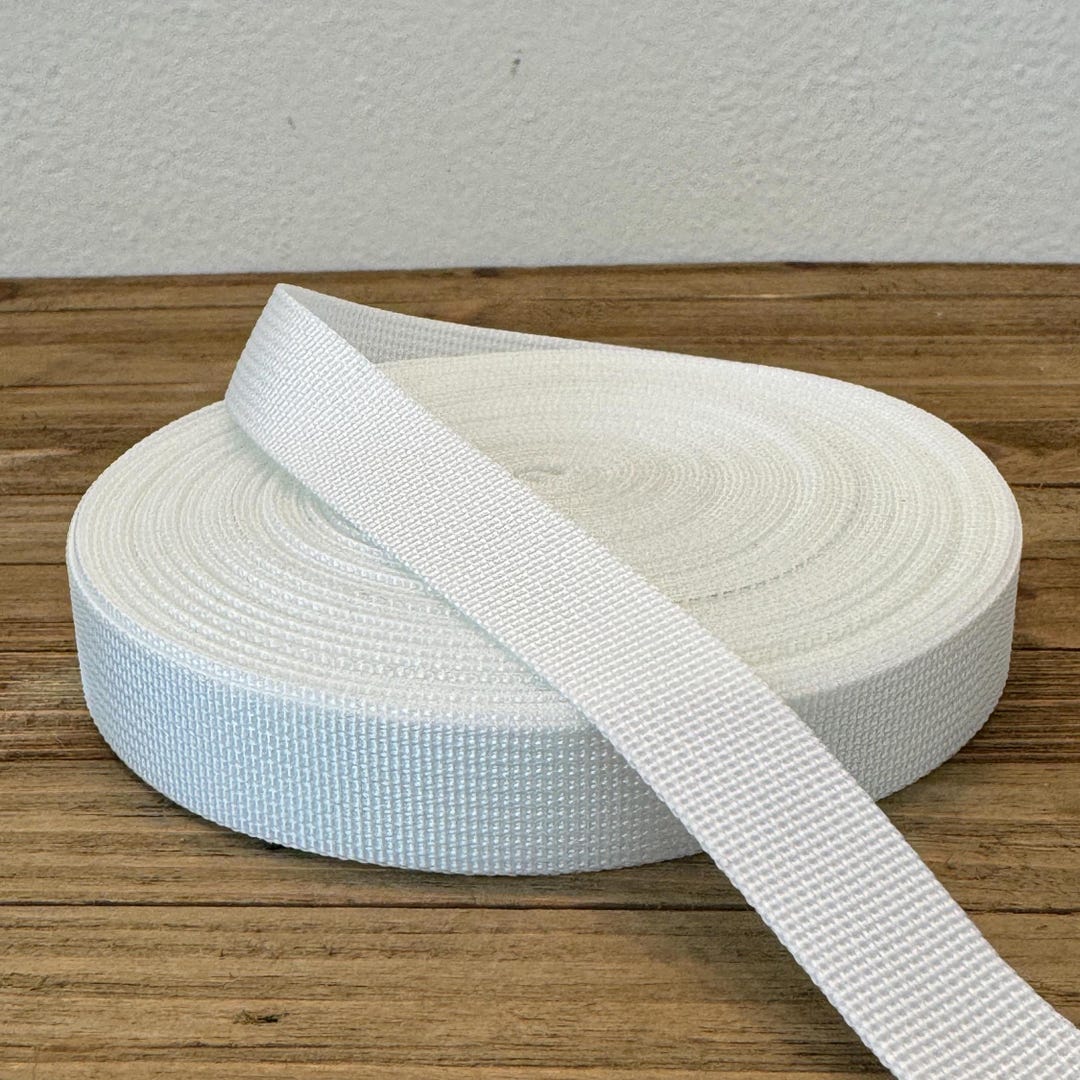 1 Smooth White Nylon Webbing, Dog Collar Webbing, 17 Yards - Etsy