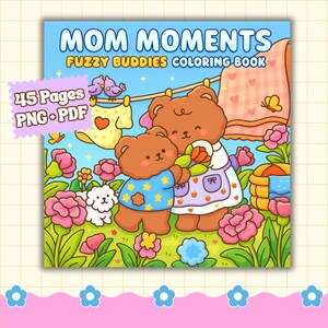 Mom Moments Coloring Book PDF PNG, 46 Printable Pages for Kids Adult ...
