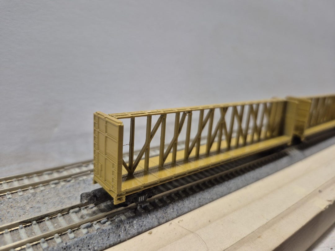 N Scale 60' Centerbeam 2 Car Pack - Etsy