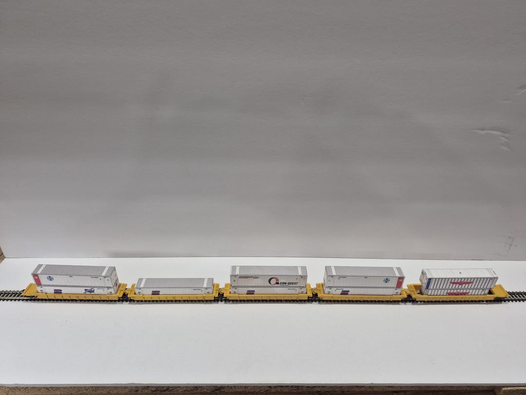 N Scale Thrall 48' Well Car 5pk Set - Etsy