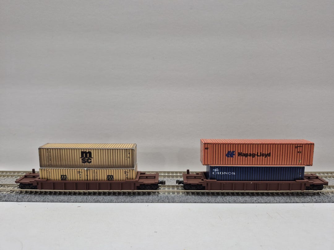 N Scale Thrall 40' Single Well Car. 2 Pack - Etsy