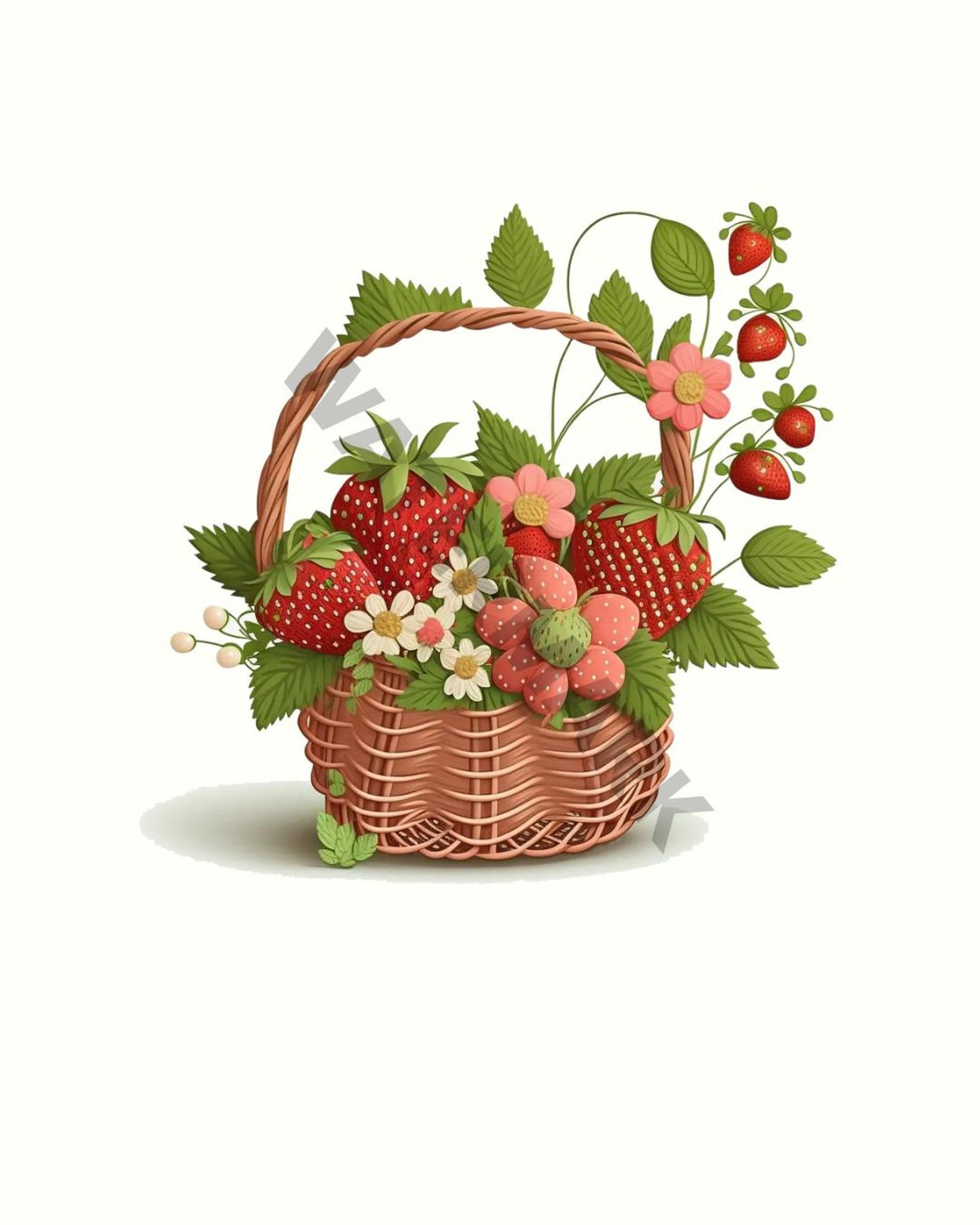 Watercolor Strawberry Clipart, Berry Sweet Clipart, Fruit Clipart ...