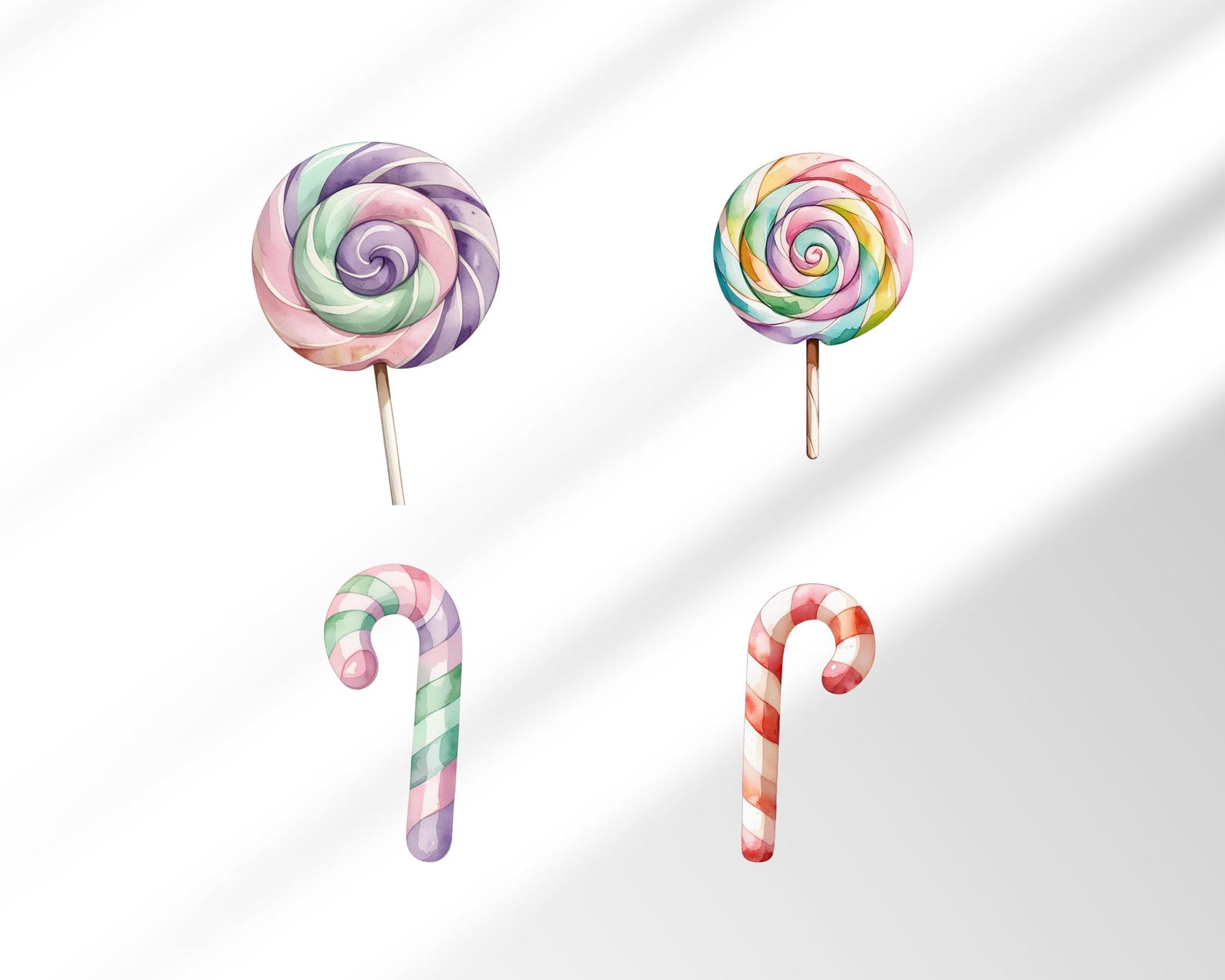 Sweets Clipart Pastel Color Sweet Treats Clipart Watercolor Cake ...