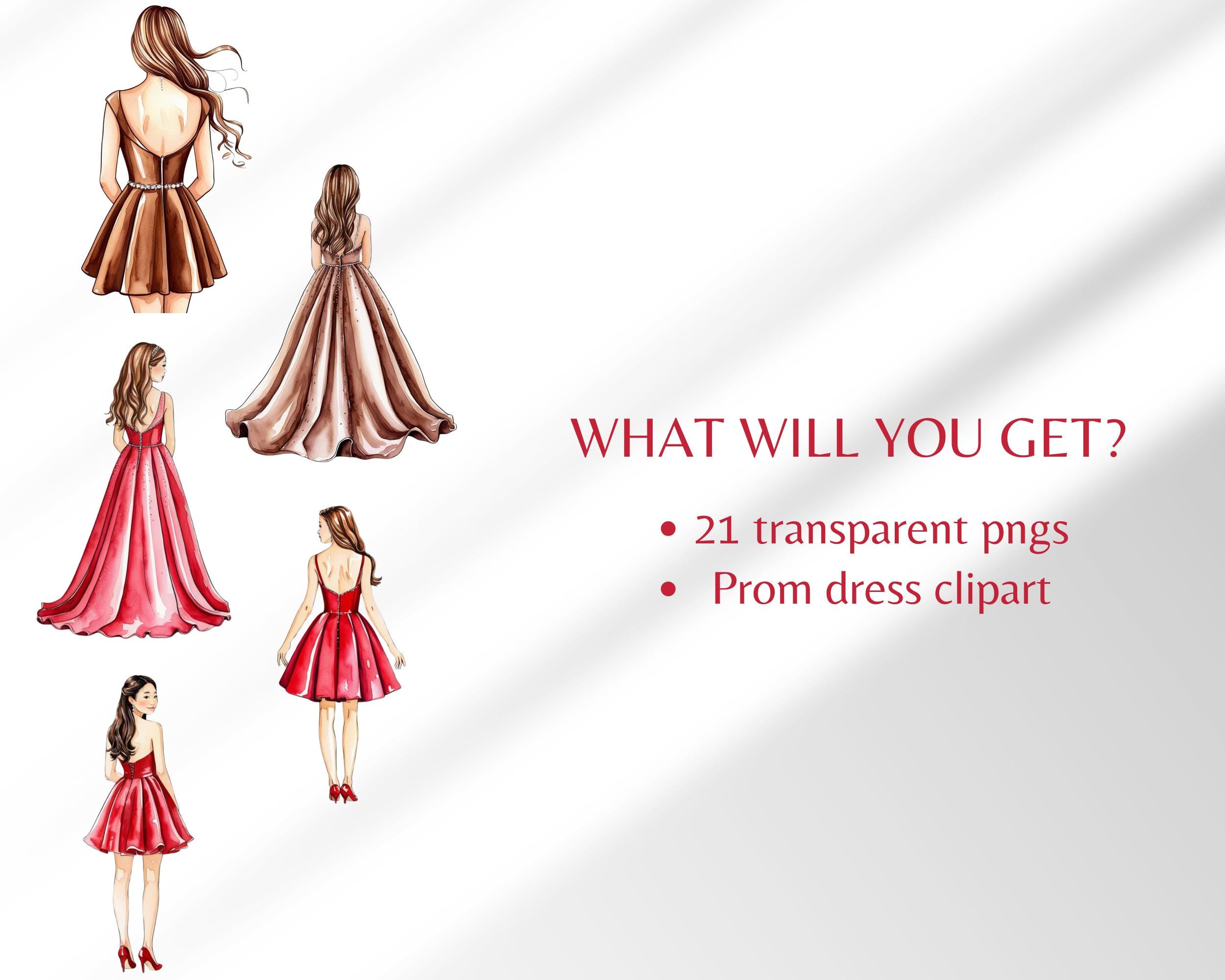 Prom Dress Clipart Dress Clipart Princess Dress Png Ball Dress Clipart ...