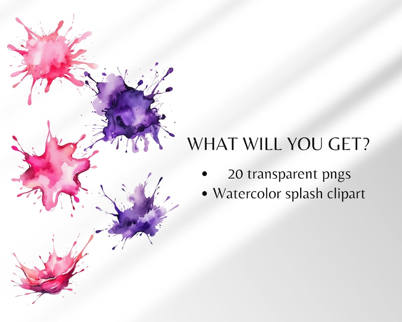 Watercolor Splash Clipart Png Watercolor Splash Digital Sticker ...