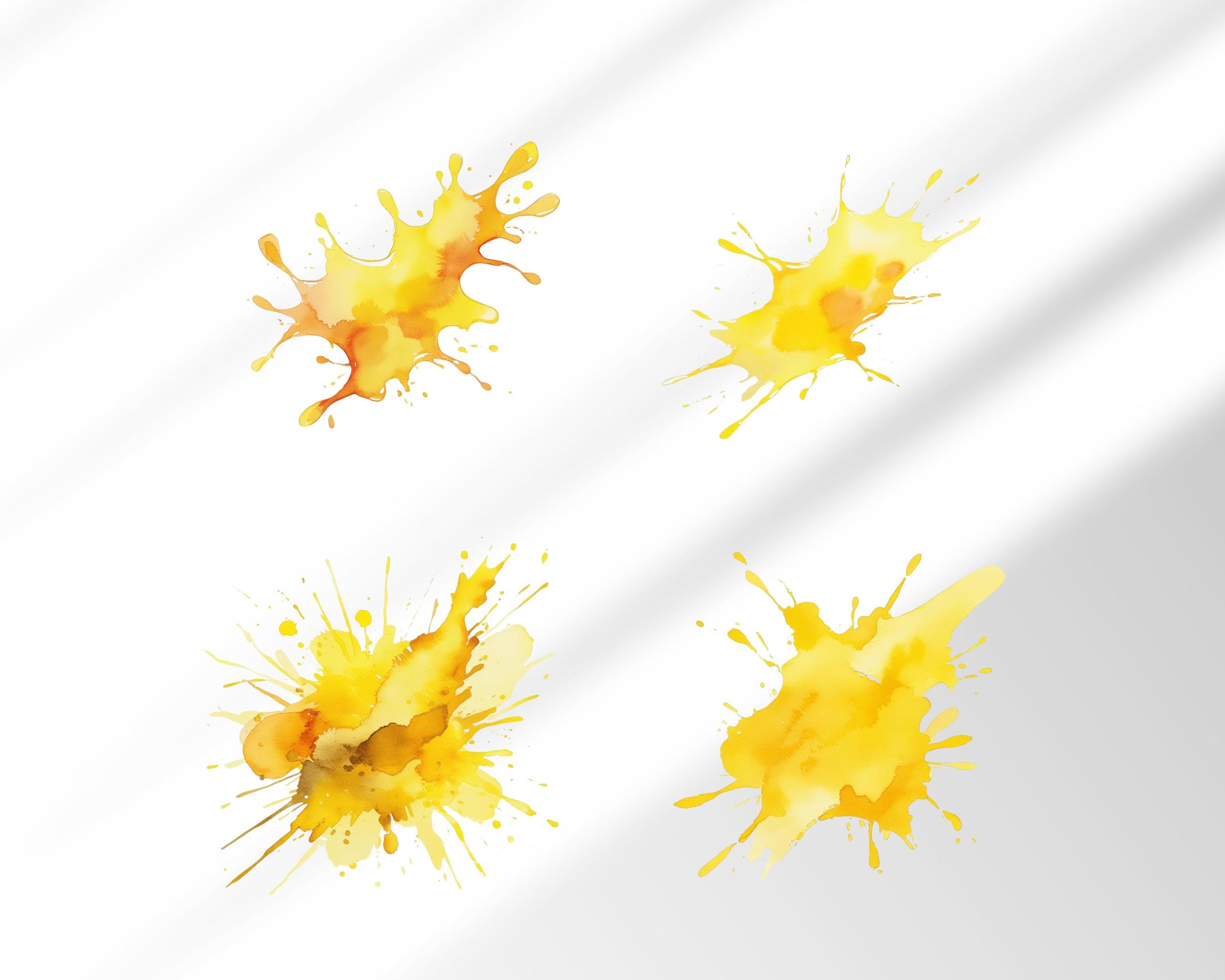Watercolor Splash Clipart Png Watercolor Splash Digital Sticker ...