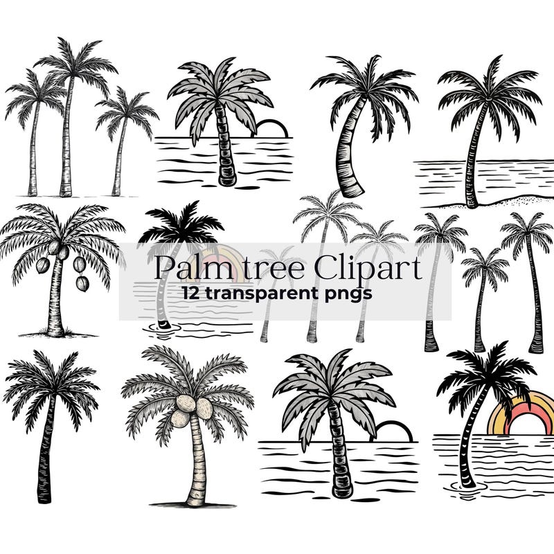 Palm Tree Stamp - Etsy