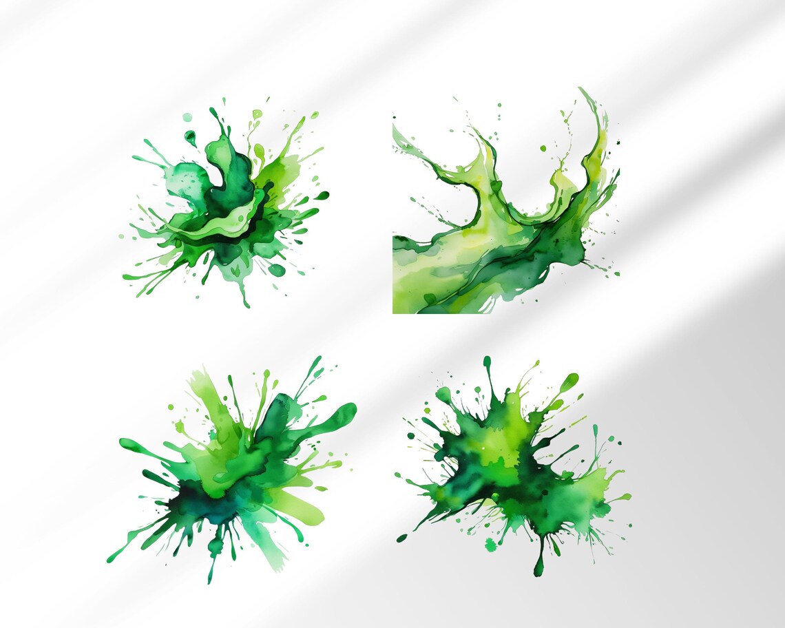 Watercolor Splash Clipart Png Watercolor Splash Digital Sticker ...