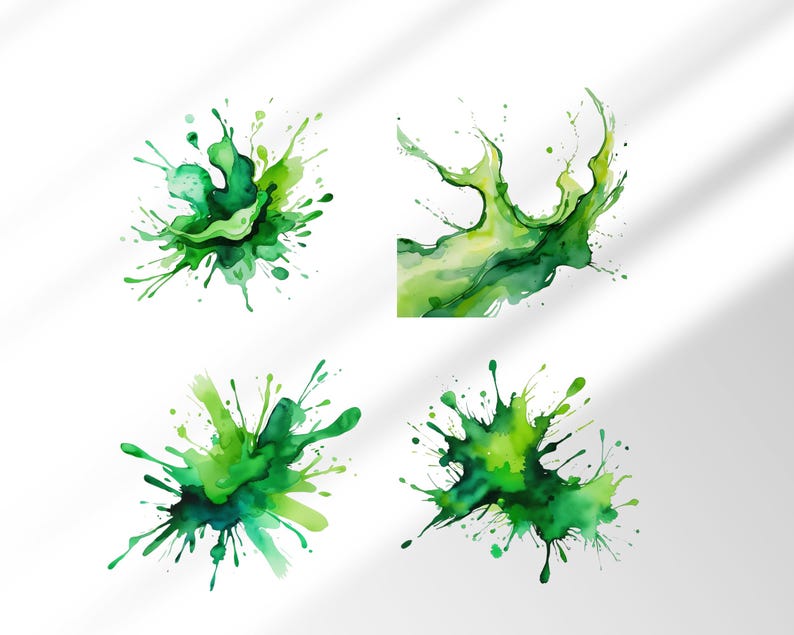 Watercolor Splash Clipart Png Watercolor Splash Digital Sticker ...