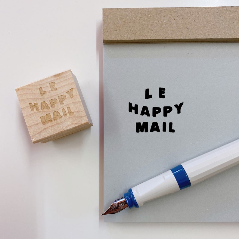 Le Happy Mail Stamps Rubber Stamps Bullet Journal Stamps | Etsy