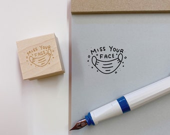 Rubber Stamp Face | Etsy