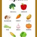 Fun Vegetables Educational Digital Poster for Kids - Etsy