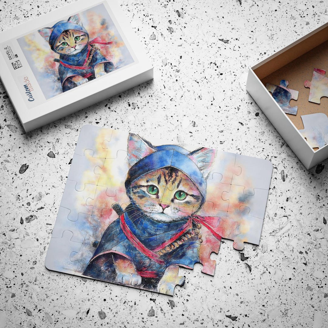 Kids' Cat Ninja Puzzle, 30-piece Cat Puzzle for Kids, Fun Activity for ...