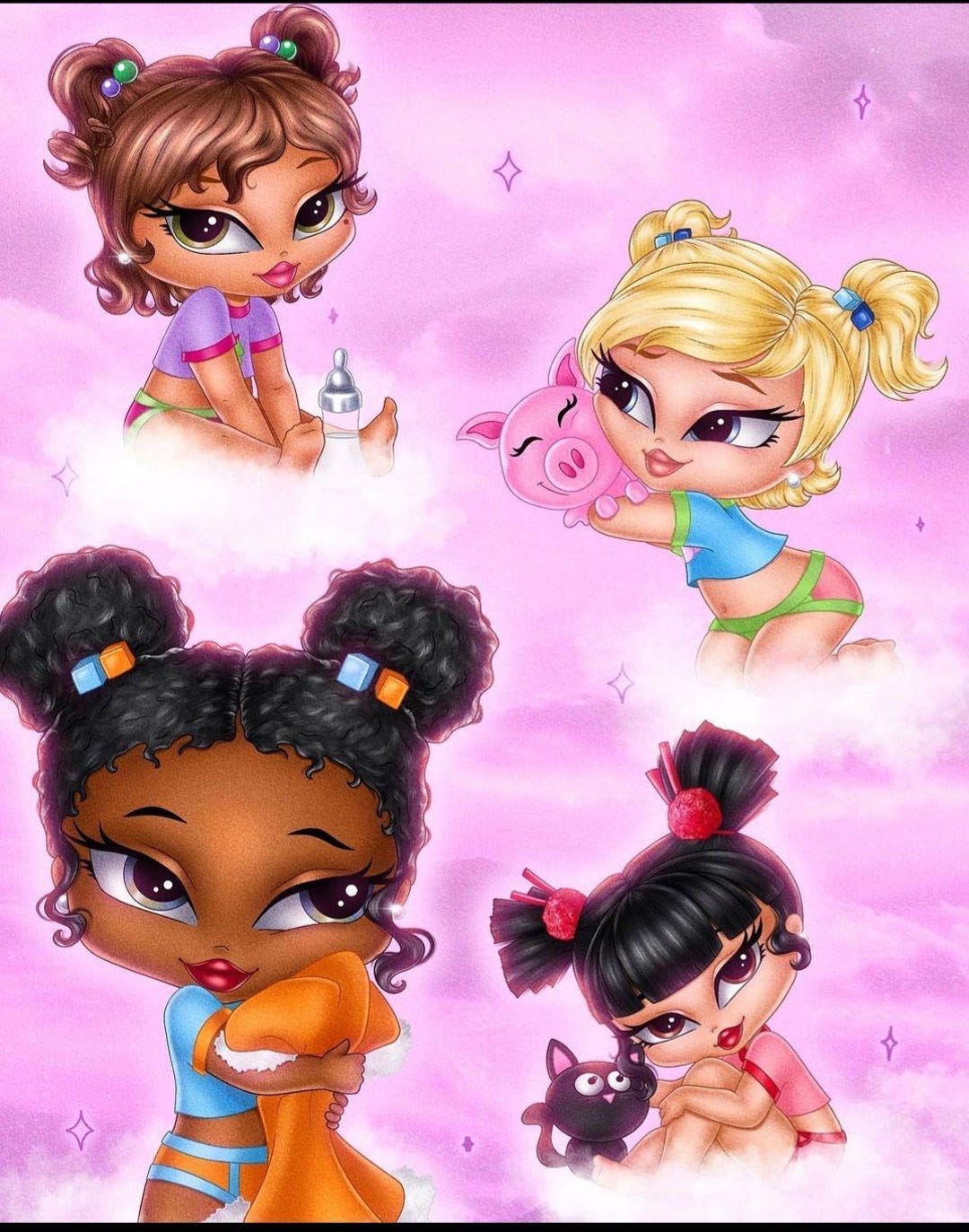 Bratz Baby Cute Custom Keychain Gift - Etsy