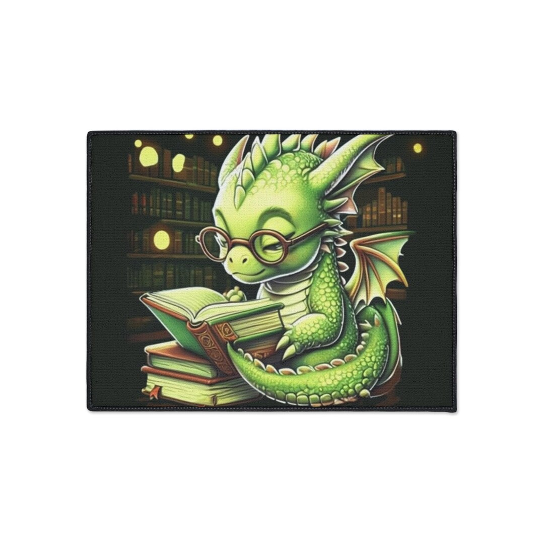 Magical Dragon Floor Mat - Cozy Home Decor, Dragon Lover Gift, Fantasy ...