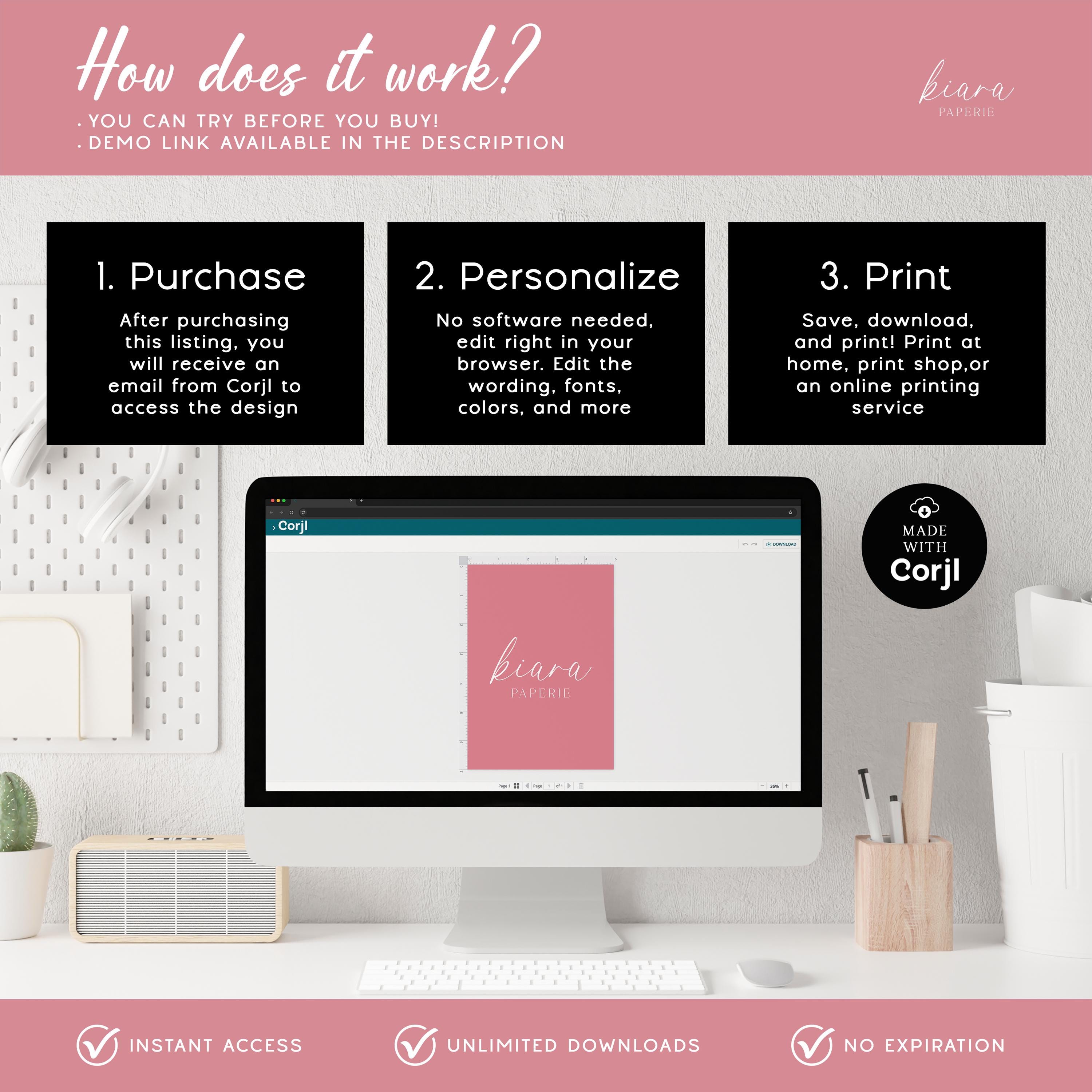 Folding Food Tent Sign Template, Buffet Label, Customizable Digital ...