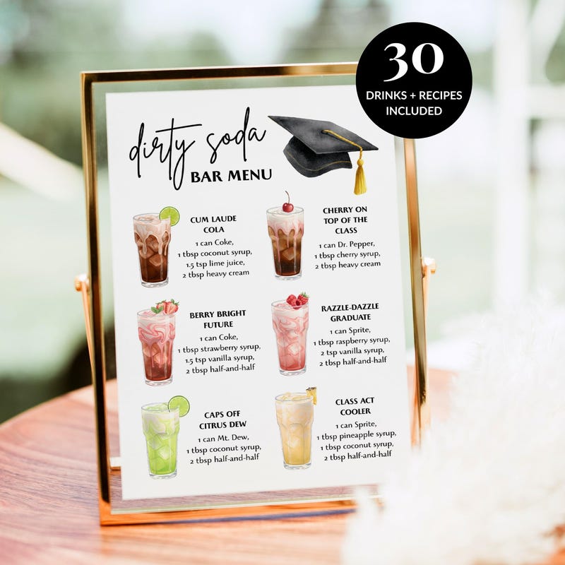 Kids Dirty Soda Recipes - Etsy