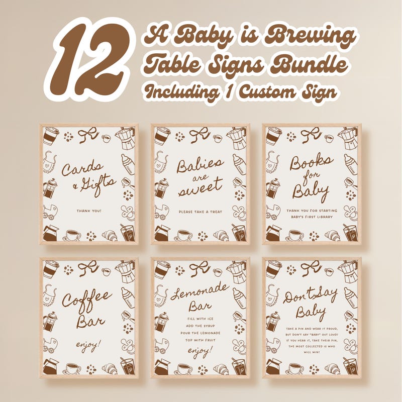 Baby Brewing Table Decor - Etsy UK